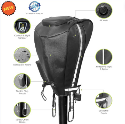 Electric Trailer Tongue Jack Cover for Smart Jack Protection RV Camper ...