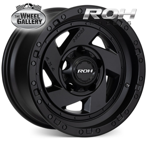 ROH Vulcan 17x9 6/139.7 Matt Black Set of Alloy Wheels | eBay