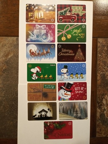 Wal-Mart Gift Cards 2020 " 14 WAL-MART CHRISTMAS GIFT CARDS " GREAT ...