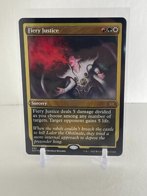 FOIL ETCHED Fiery Justice Double Masters 2022 MTG Cards NM/Mint | eBay
