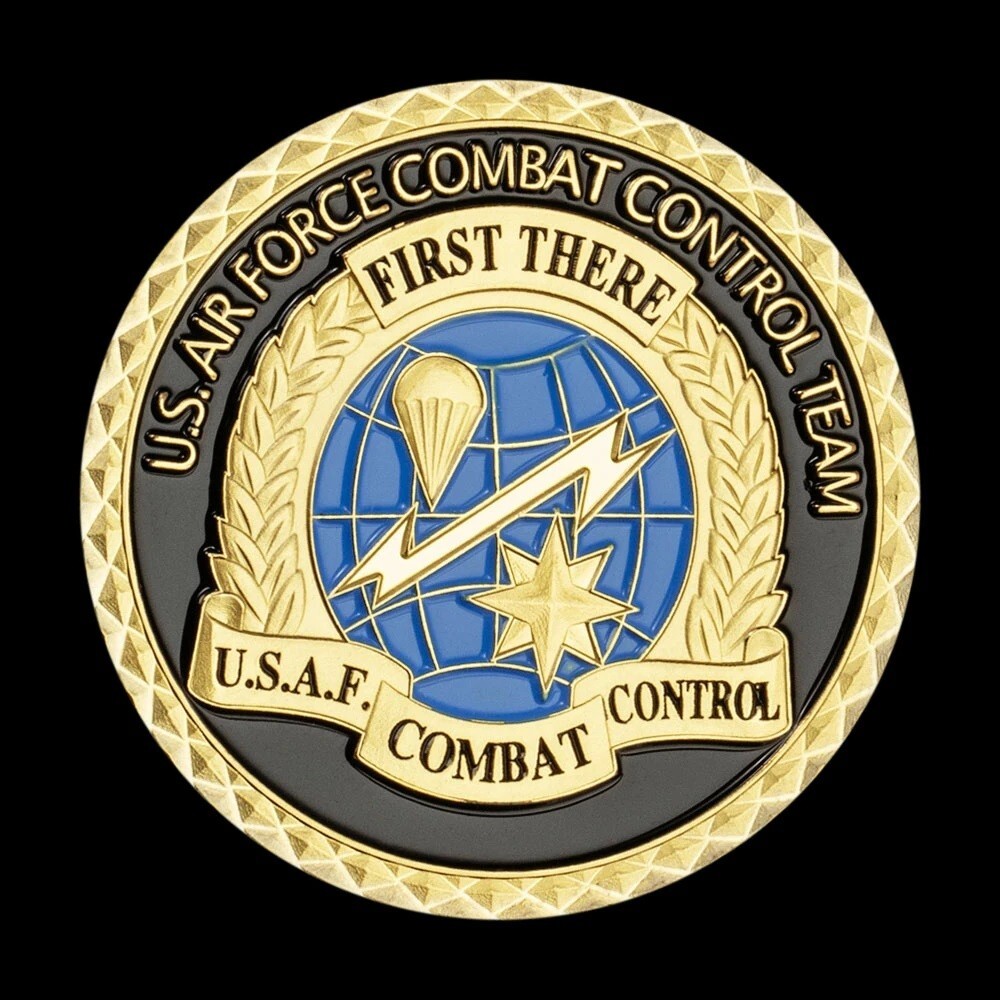 USAF Combat Control CCT Pararescue PJ Brass Challenge Coin #4 SOCOM ...