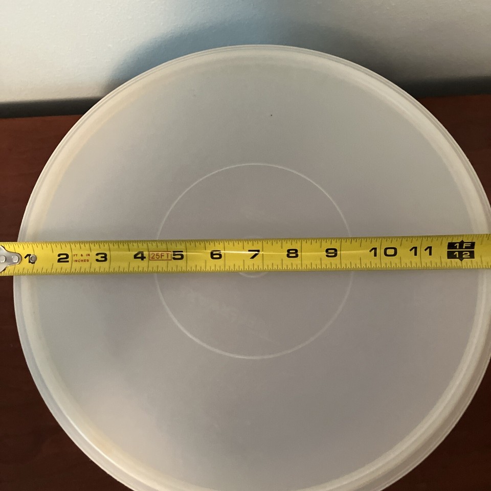 Tupperware Carry All Round Cake Pie X-Large Container 256-1 Tupper Seal ...