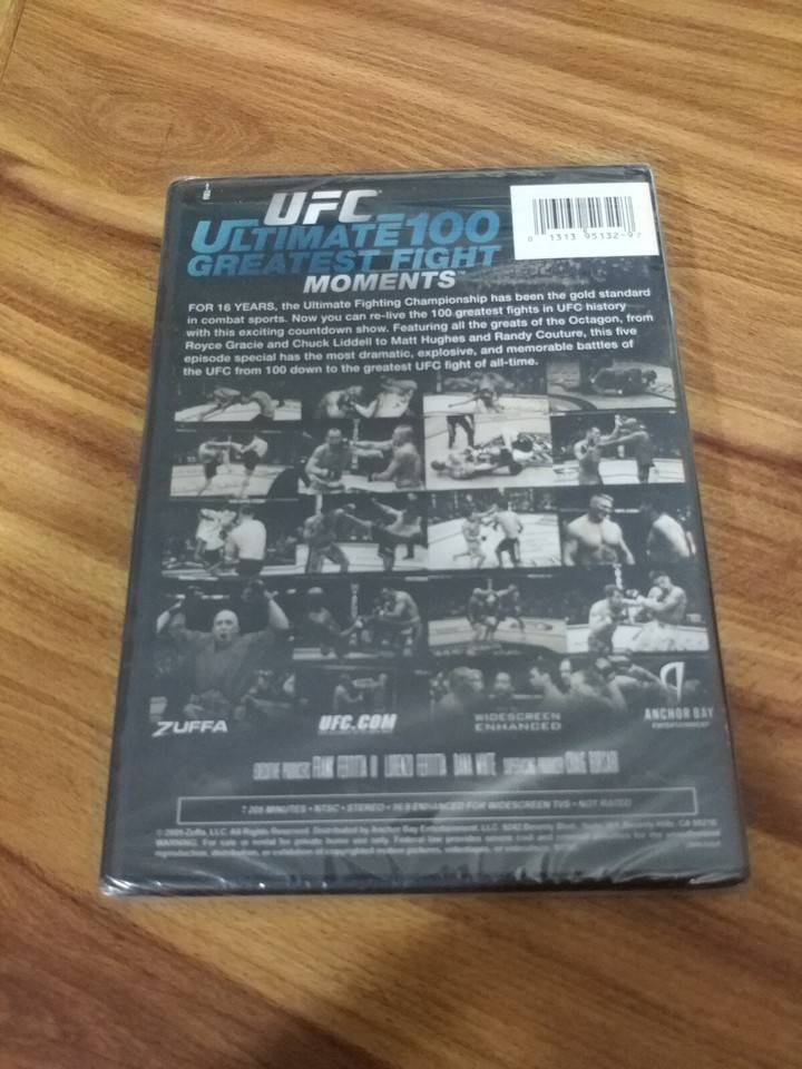 UFC: Ultimate 100 Greatest Fight Moments brand NEW unopened DVD ...