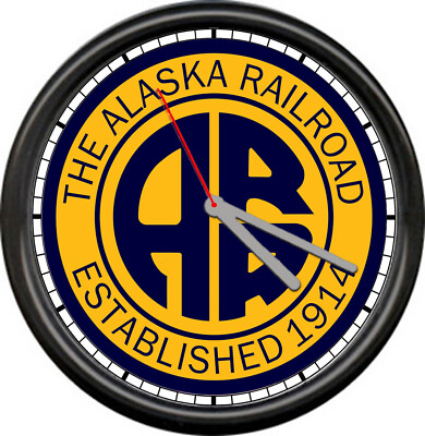 The Alaska Railroad Est 1914 Train Railway Engineer Conductor Sign Wall ...
