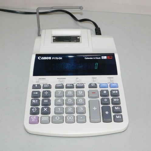 CANON electric adding machine #P170-DH, with printer, FOR PARTS OR ...