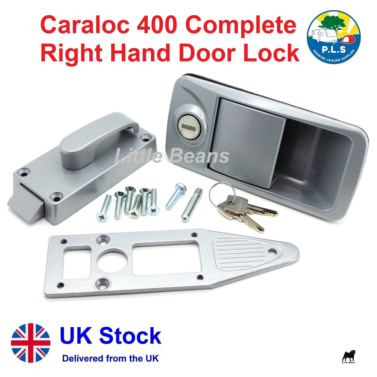 Caraloc 400 Right Hand Complete Door Lock Assembly c/w Keys Caravan ...
