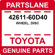 Toyota Genuine 4261160D10 Wheel Disc 42611-60d10 for sale online | eBay