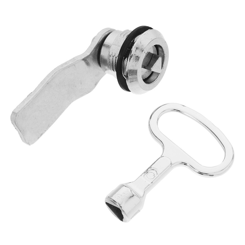 Triangle Lock Triangular Socket Key Garbage Bin Outdoor Can Locks | eBay