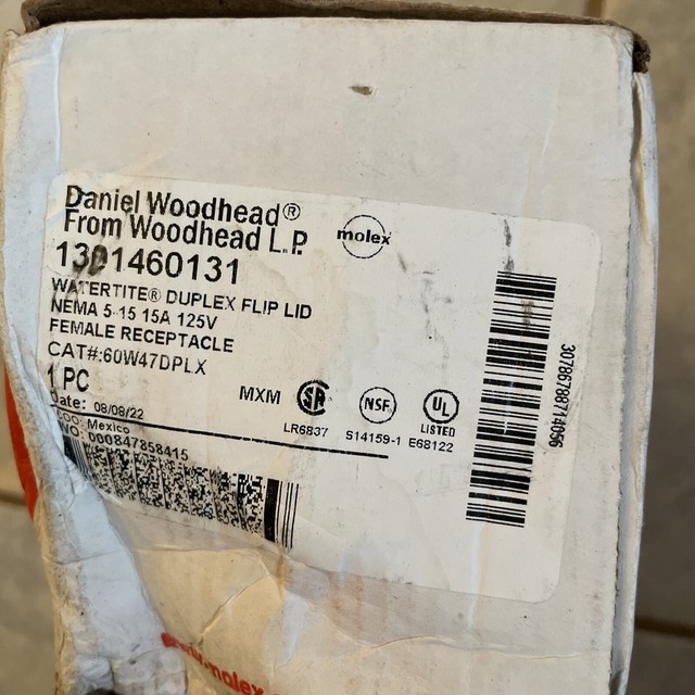 Daniel Woodhead 1301460131 60w47dplx Watertite Extreme Receptacle With ...