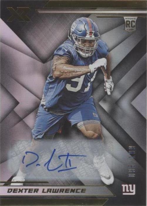 2019 Panini XR - Rookies Dexter Lawrence #146 Autographs /199 (AU, RC ...