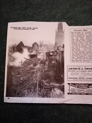 ZZ7 Ephemera Coventry reprint picture broadgate 1940 | eBay UK