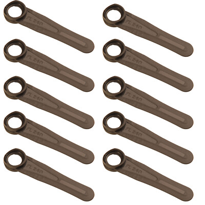 10 x Genuine ALM FL240 Plastic Lawnmower Blades For Flymo Minimo E25 ...