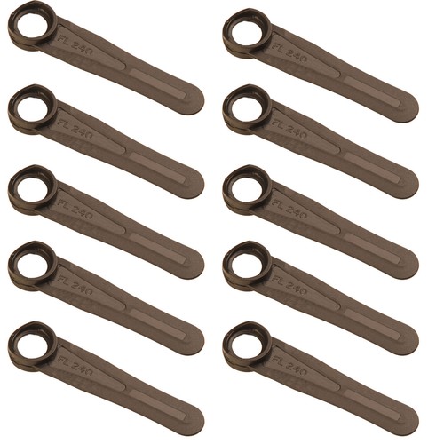 10 x Genuine ALM FL240 Plastic Lawnmower Blades For Flymo Minimo E25 ...