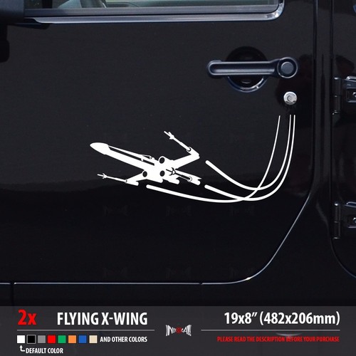 SET OF 2 ROGUE SQUADRON X-WING Stripes Car Vinyl Sticker Decal | eBay