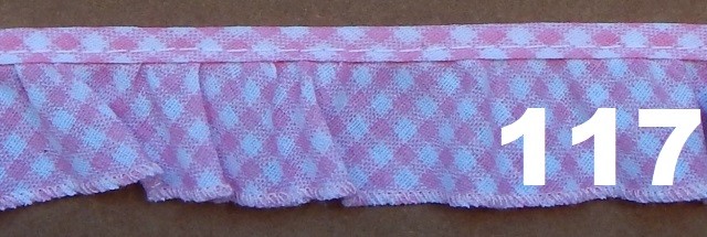 1" RUFFLED GINGHAM TRIM, 1, 3, 5, 10 AND 50 YARD PIECE, FREE SHIPPING ...