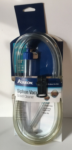 Aqueon Small Siphon Vacuum Aquarium Gravel Cleaner 9.5 - 18" in. 5-15 ...