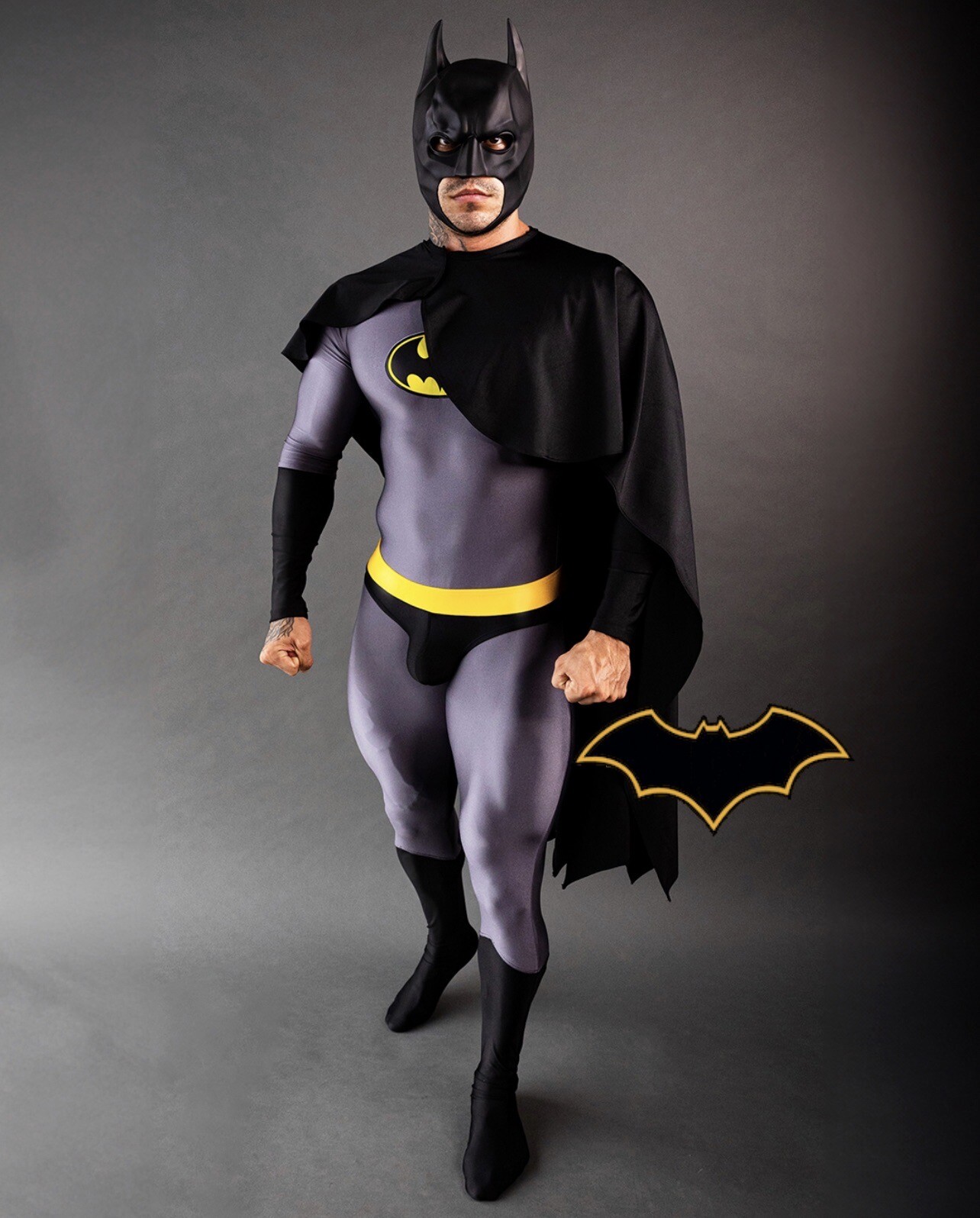 Mens Batman Zentai Skinsuit Jump Suit Spandex Cosplay… - Gem