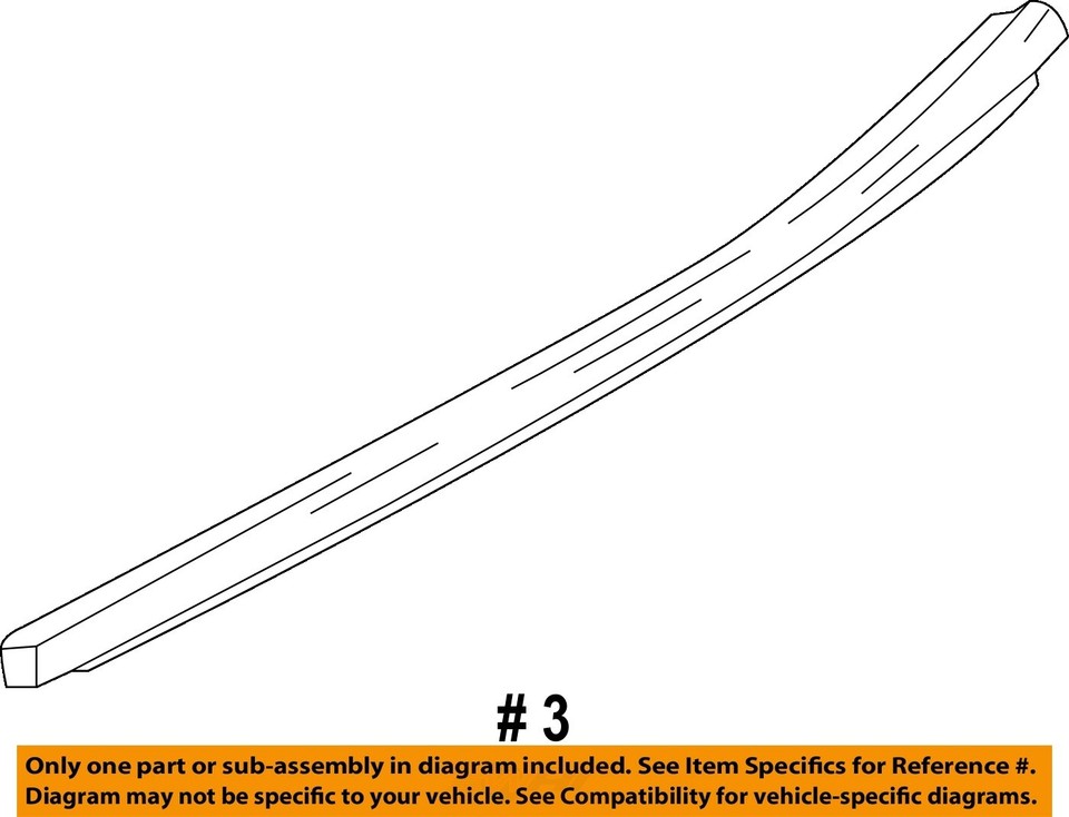 GM OEM 18-23 Traverse Rear Door Exterior Trim-Belt Molding 84331104 | eBay