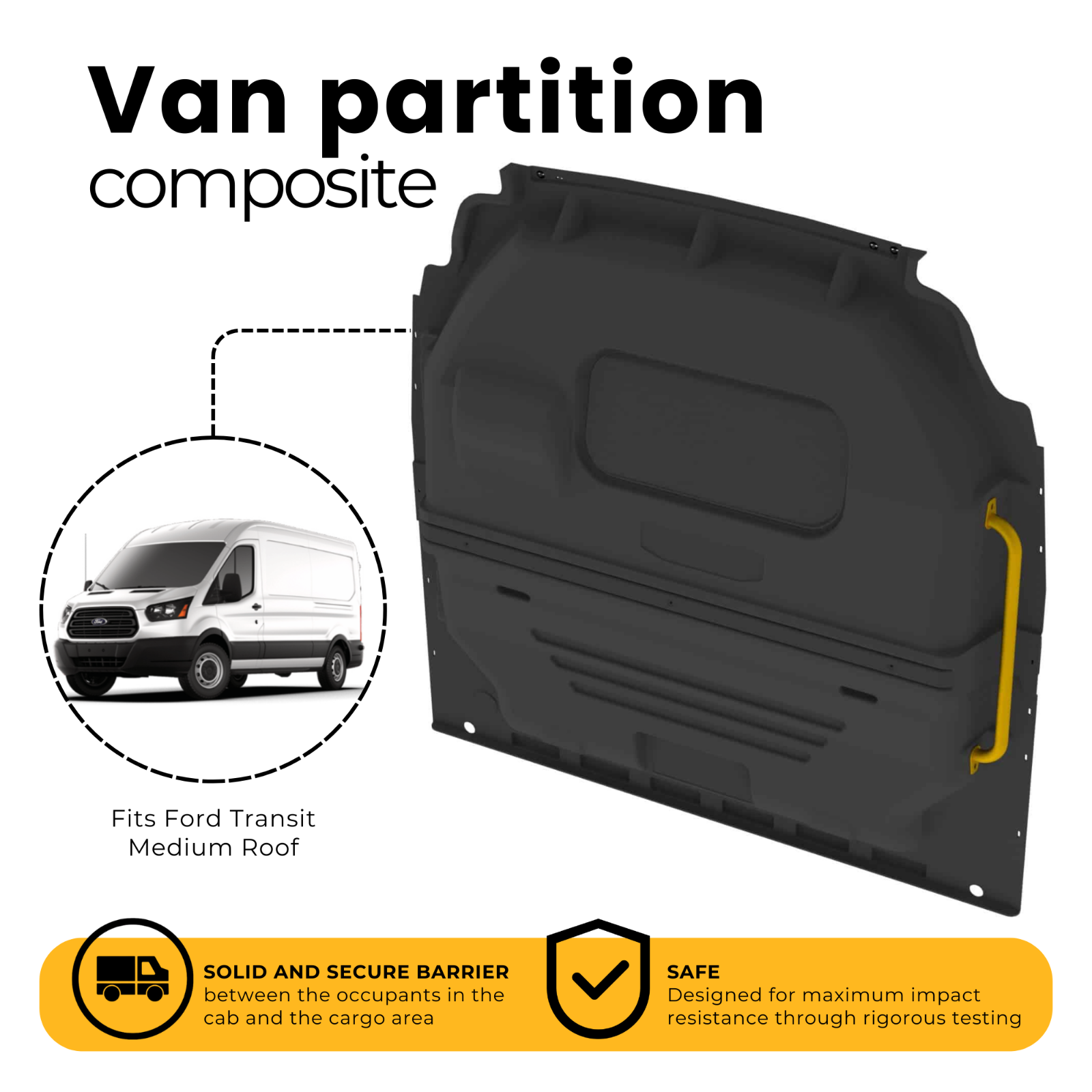 Composite Contoured Van Partition – For Ford Transit MR Cargo Area | 3310-FTM | eBay
