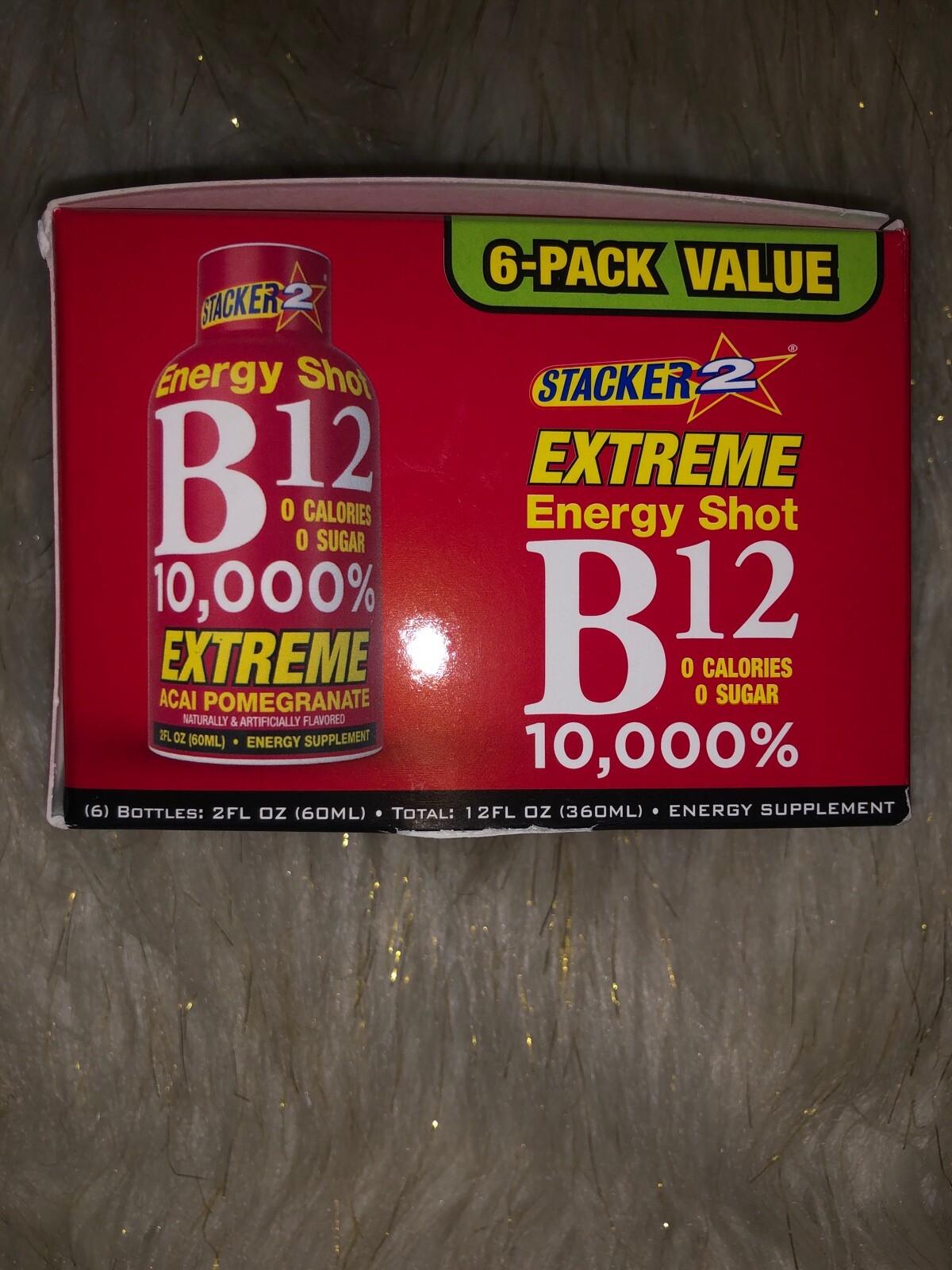 Extreme Energy B-12 Shot 10,000 Times RDV Of Vitamin B12 Immune Support ...