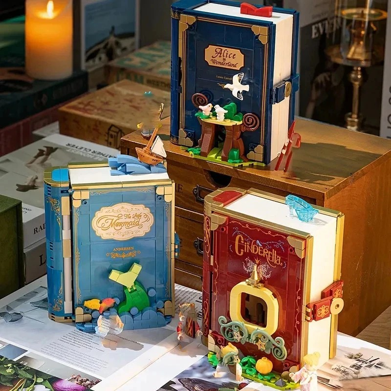 New Dream Princess 3D Storybook Building Blocks Books Anime Film MOC ...