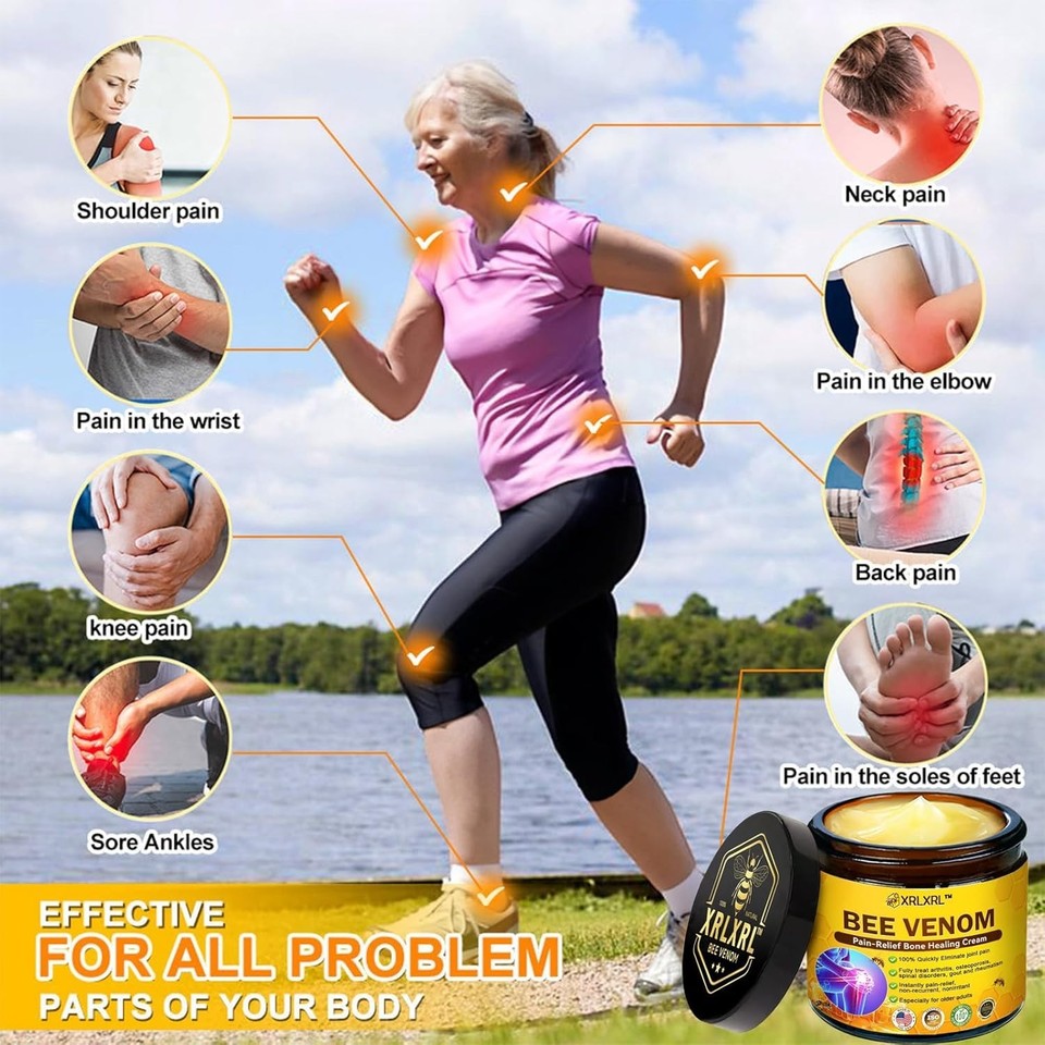 NEW XRLXRL Bee Venom Pain Relief Bone Healing Cream,Joint & Bone ...