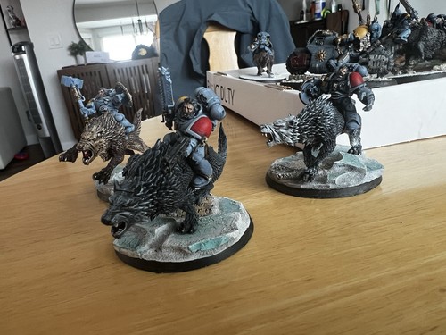 Space Wolves Thunderwolf Cavalry Warhammer 40K Painted | eBay