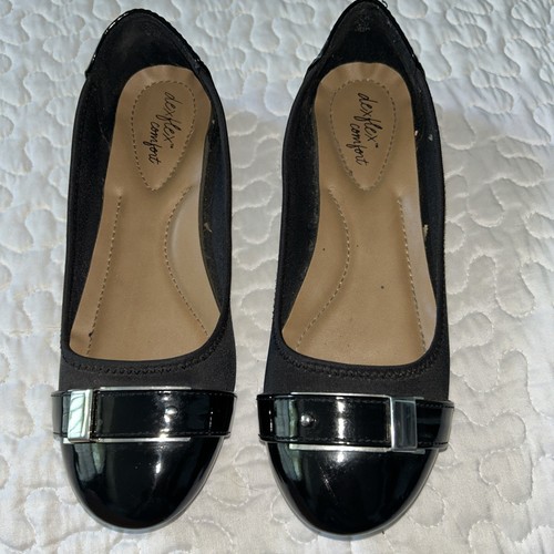 Dexflex Comfort Flats Black Size 6.5 Decorative Buckle Slip On | eBay