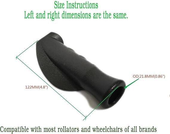 Universal Rollator Hand Grip Mobility Disabled Walker Handgrips ...