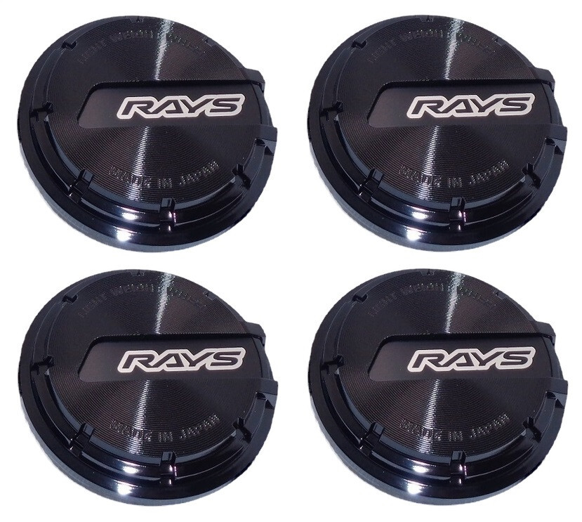 4x Rays GL Center Caps Black Black for 57DR 57CR 57XTC 57XR 57FXZ ...