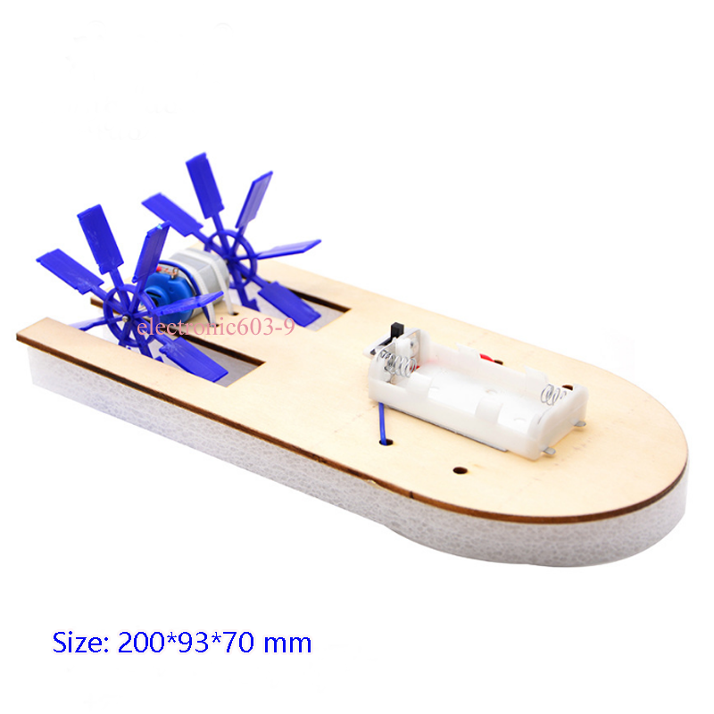 Electric Wood Boat Toy Kits Propeller Motor Shaft DIY Model Hobby ...