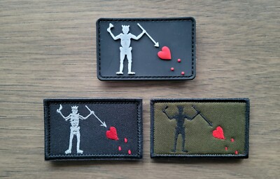 (3-Pack) Blackbeard FOG Patch Lot (Embroidered & PVC) Queen Anne's ...