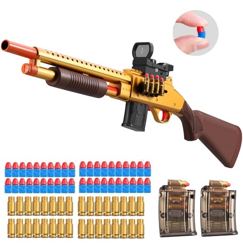 Pump Shotgun Toy Realistic Barrel Shell ejecting Foam Blaster Gun Soft ...