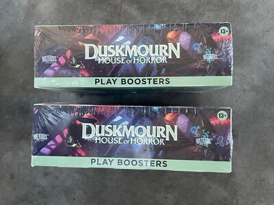 Lot of 2 Play Booster Box Duskmourn House of Horror DSK MTG | eBay