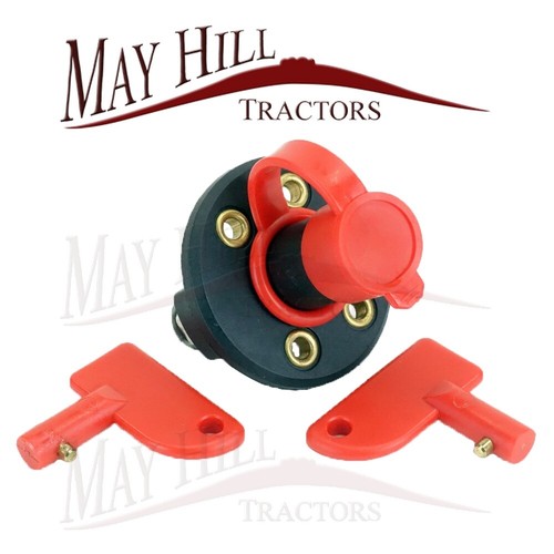 Tractor Digger Dumper Plant Machine Battery Isolator Cut Off Switch c/w ...