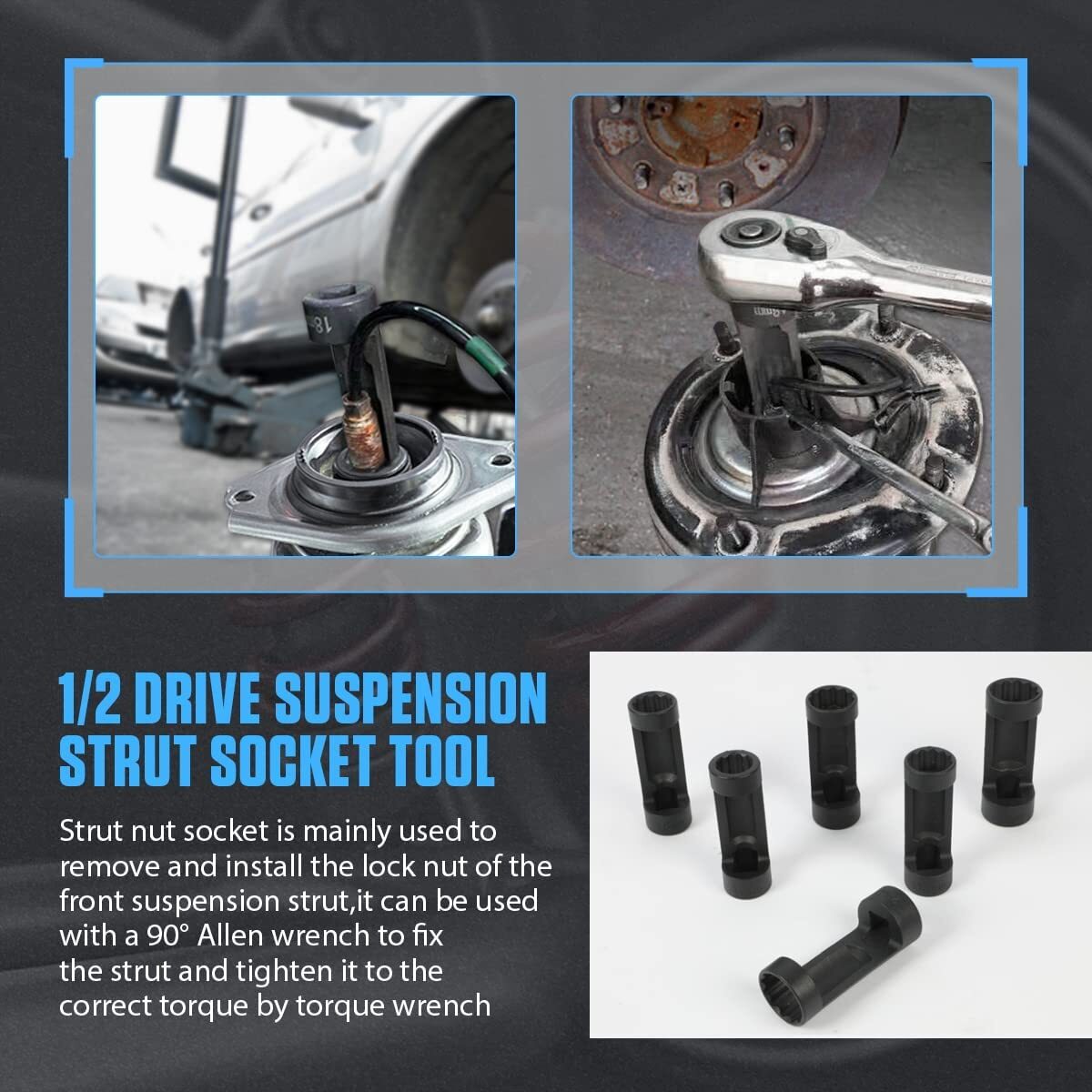 Strut Nut Socket Suspension Strut Spreader Socket Shock Absorber ...