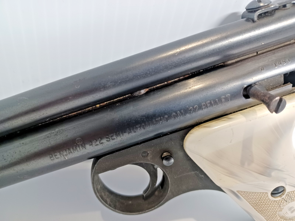 Benjamin 422 Air Pistol Pellet Gun .22 Caliber Semi Automatic Missing ...