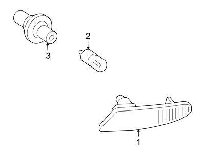 Genuine OEM Front Left Turn Signal Light Assembly for Mercedes ...