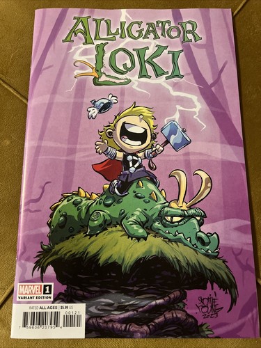 Alligator Loki #1 Skottie Young Variant Cover Marvel Comics Key Issue ...