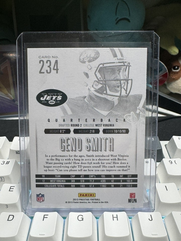 2013 Panini Prestige Football Geno Smith Rookie Card #234 | eBay