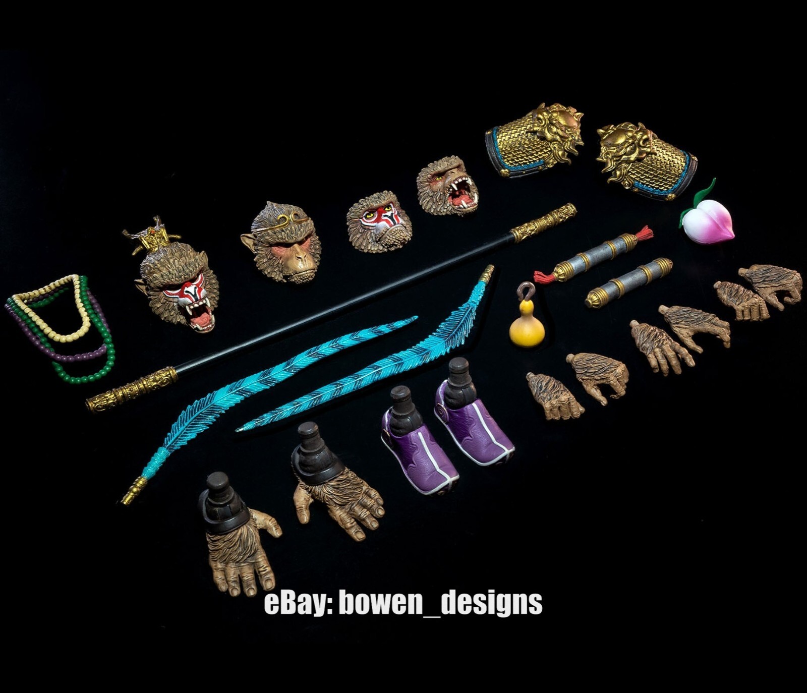 4 H Figura Obscura SUN WUKONG Monkey King PIN Deluxe Figure Set 2 ...