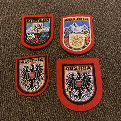 VTG Lot Of 4 AUSTRIA Sew On Patches | eBay