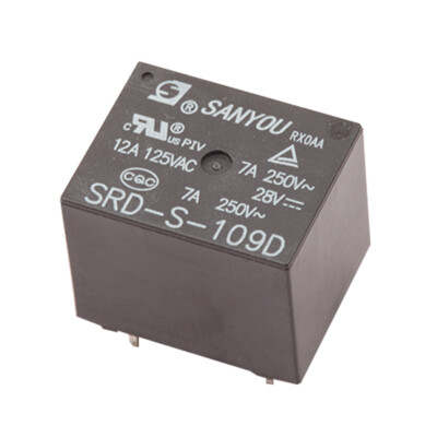 10pcs 5pin PCB Power Relay SRD-S-105D/SRD-S-112D/SRD-S-109D 9VDC SANYOU ...