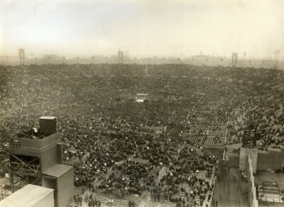 Jack Dempsey vs Gene Tunney 2 Stadium Crowd Photo Reproduction Boxing ...