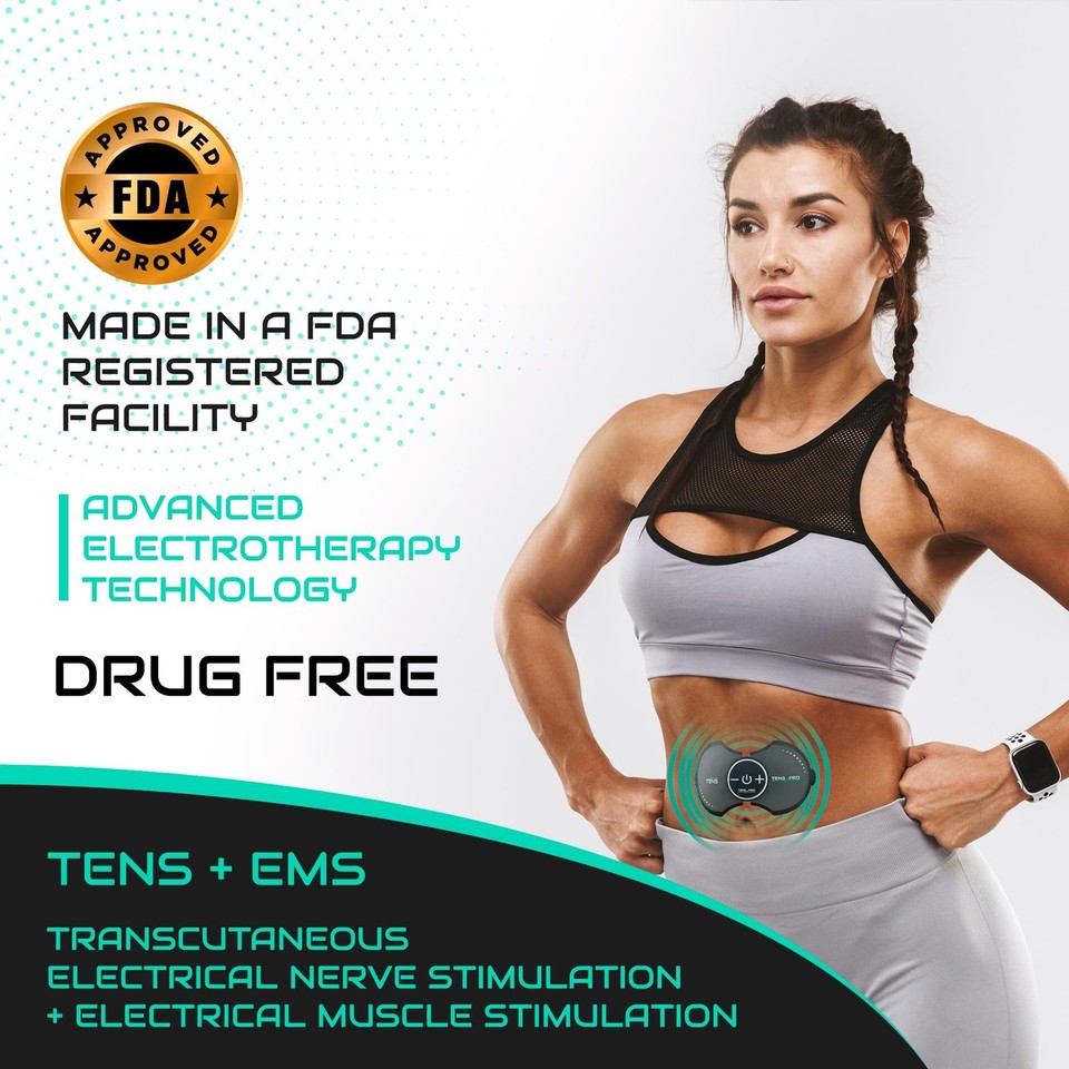 Pro 1000 Wireless Tens Unit for Pain Relief - Mini Tens Massager Po ...
