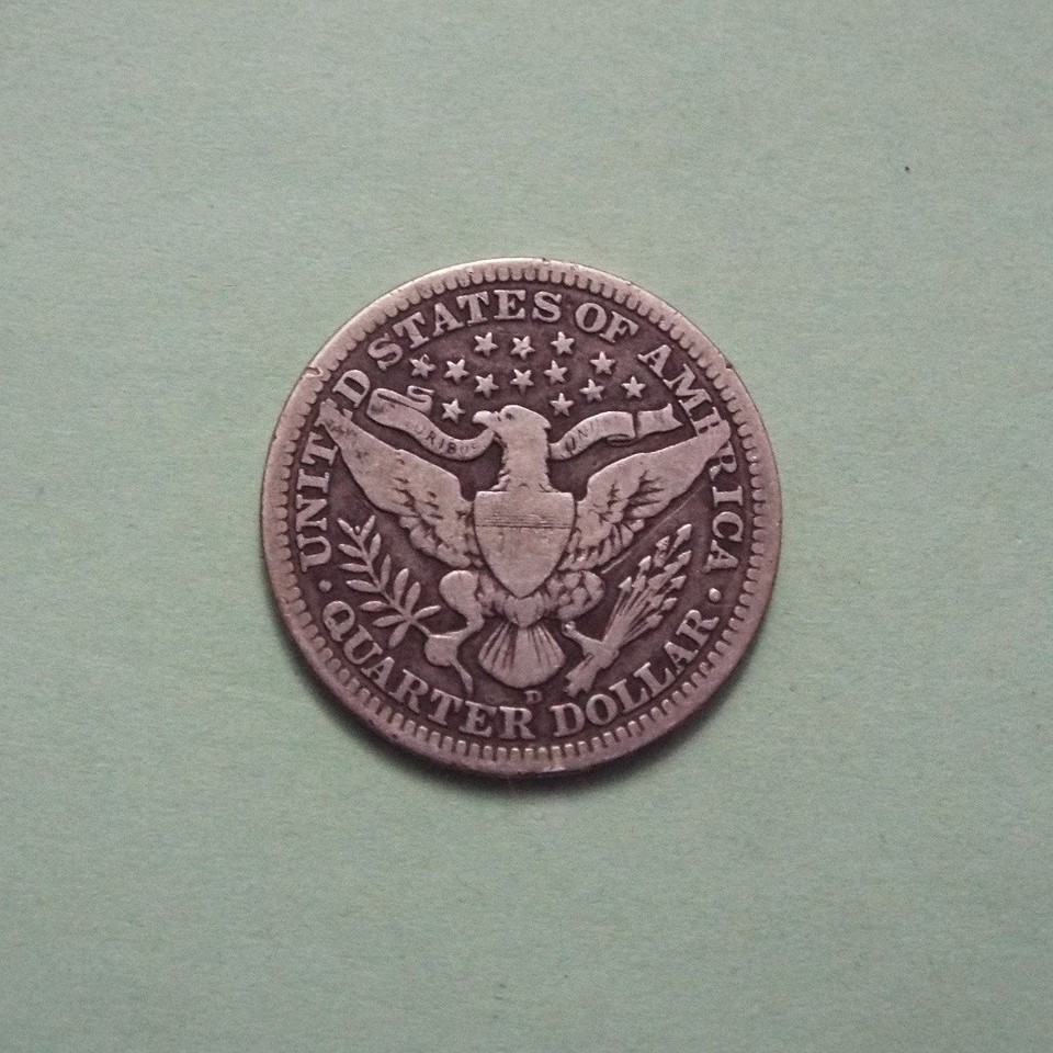 1916-D BARBER Quarter VERY GOOD Cond - Full Rims - Coin #2 | eBay