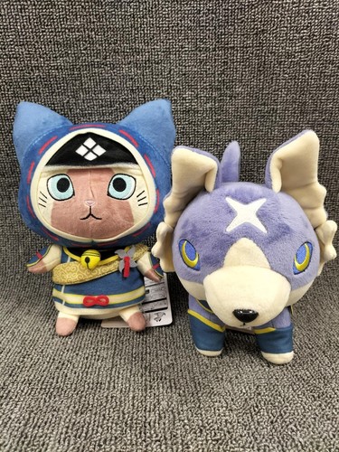 CAPCOM Palico & Palamute MH Rise Deformed Plush Set | eBay