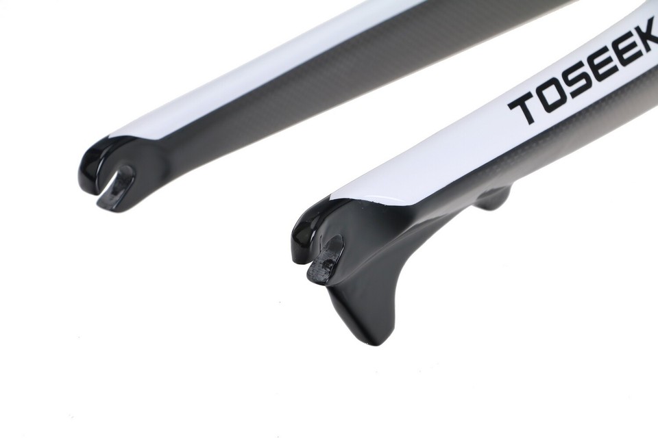 TOSEEK 26/27.5/29in Carbon Fiber Bicycle Fork MTB Bike Tapered Rigid ...