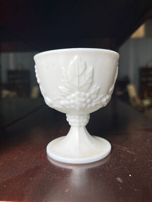 Indiana Glass Colony Harvest Grape Milk Glass Sugar Bowl | eBay