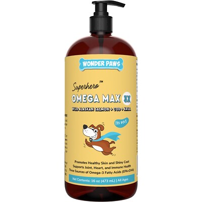 Wonder Paws Fish Oil For Dogs - Omega 3 For Dogs From Alaskan Salmon ...